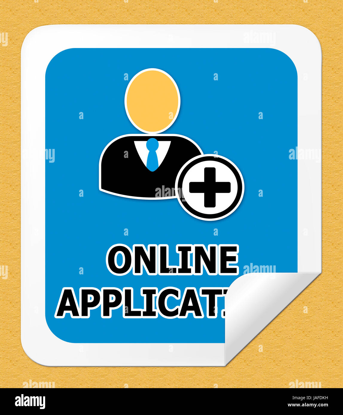 Online Application Icon Meaning Internet Job 3d Illustration Stock ...