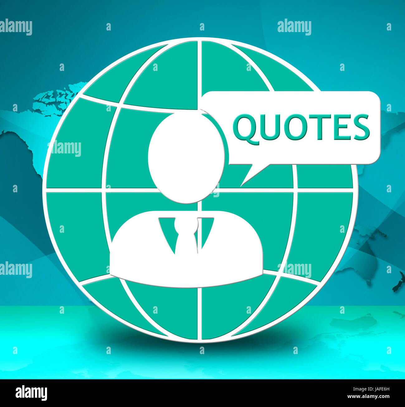 Quotes Icon Showing Inspiration Quotations 3d Illustration Stock Photo ...