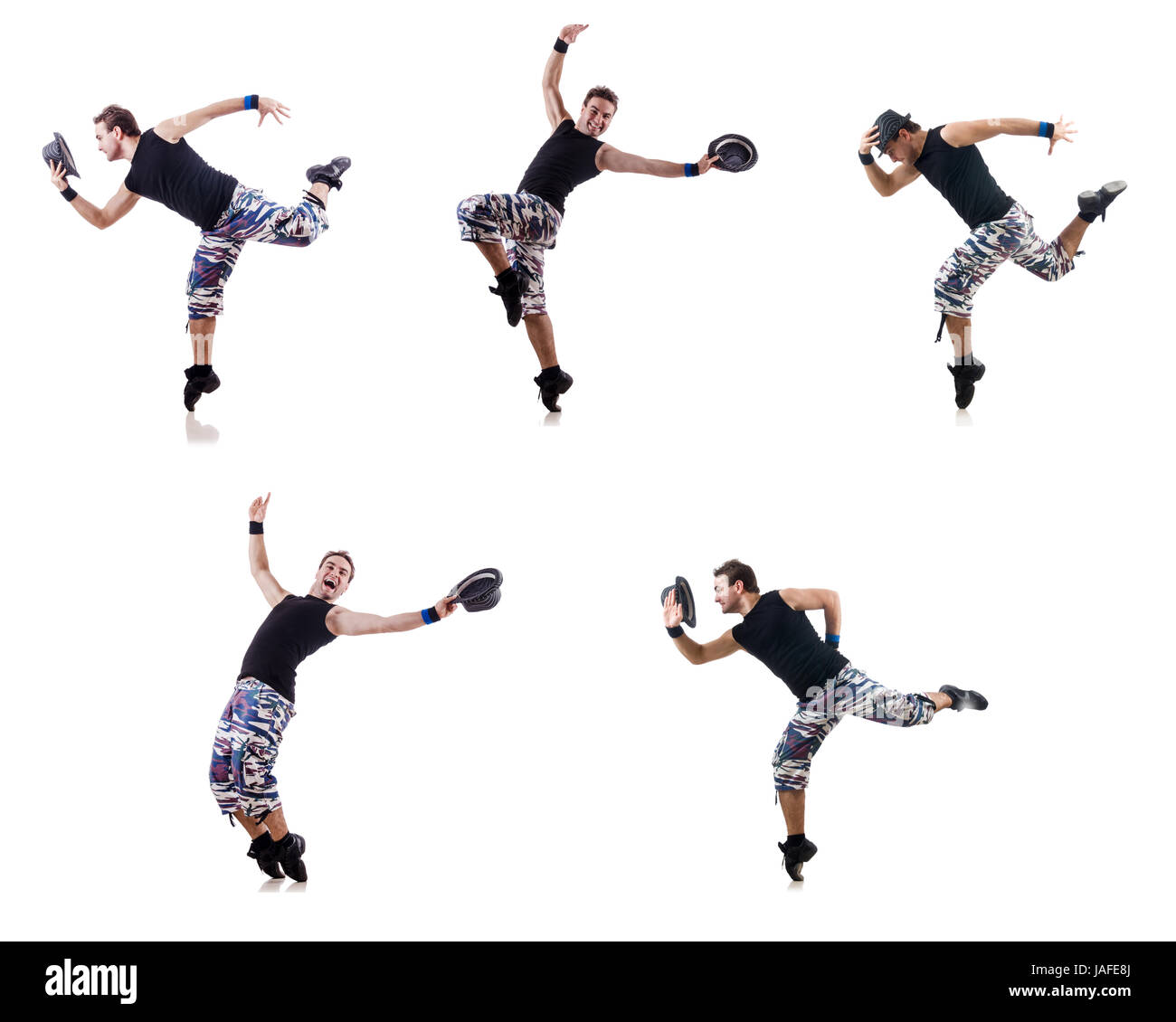 Dancer isolated on the white background Stock Photo - Alamy