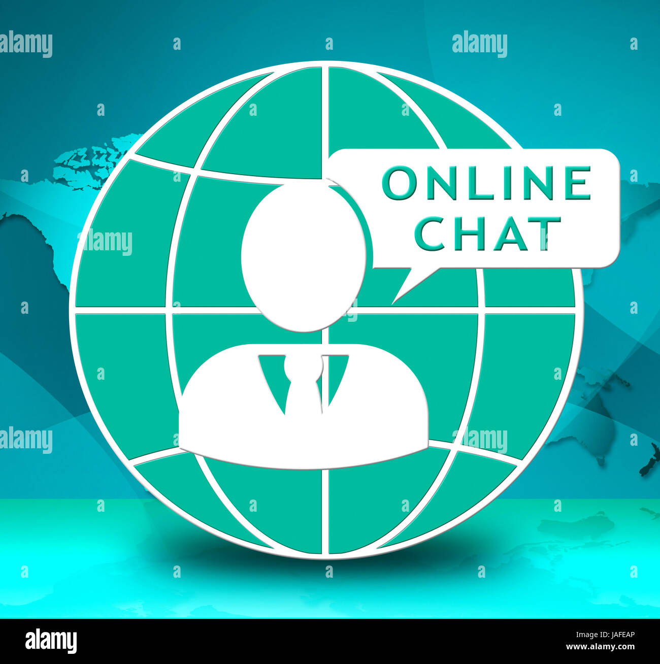 Online Chat Meaning Internet Messages 3d Illustration Stock Photo - Alamy