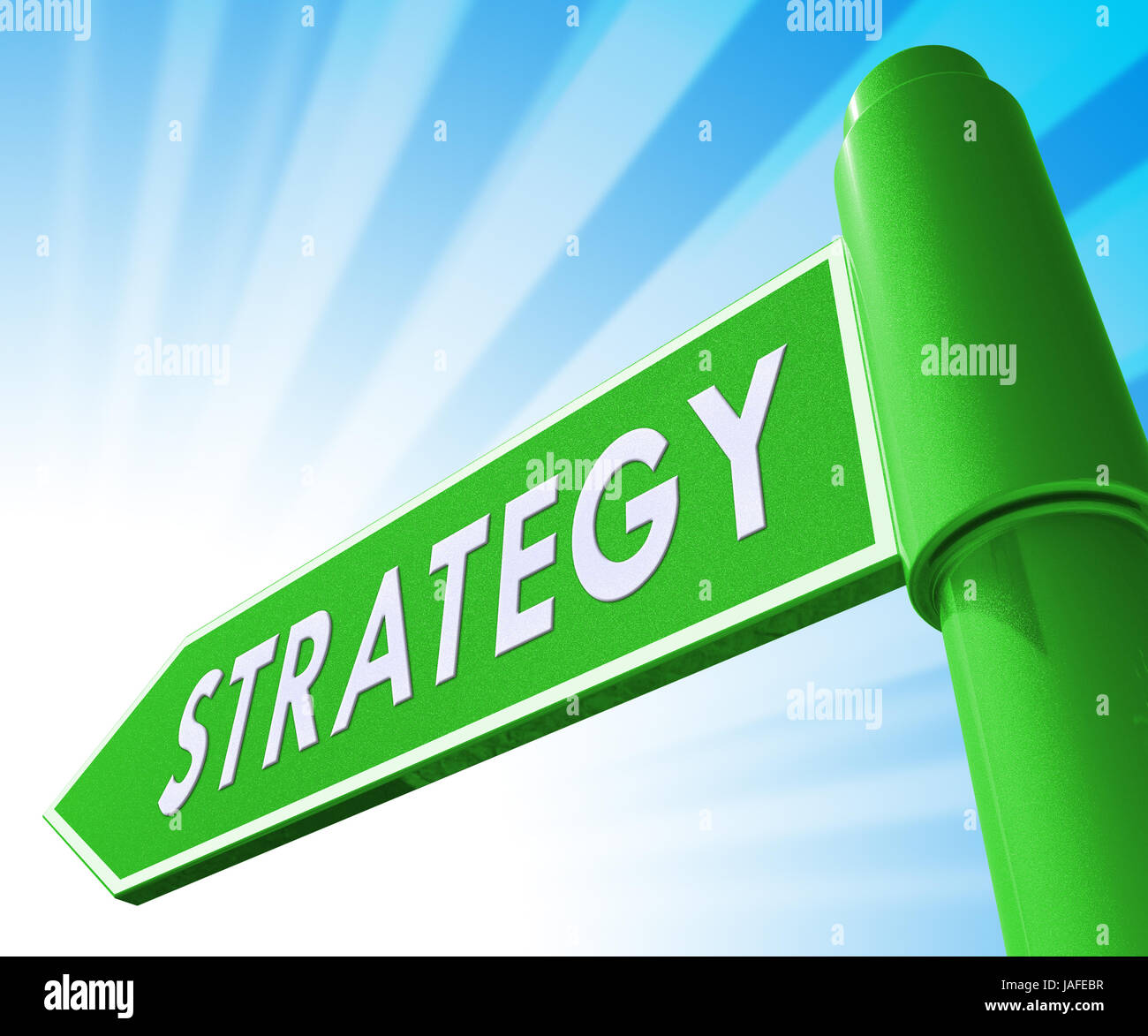 Strategy Road Sign Meaning Planning Commerce 3d Illustration Stock ...
