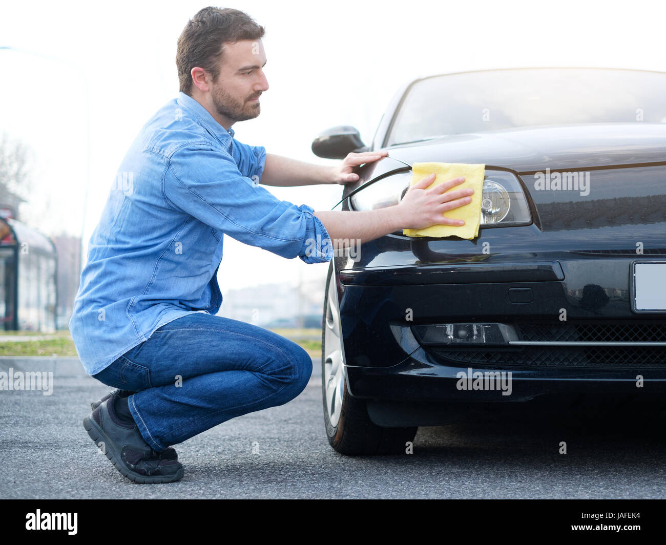 Clean wax hi-res stock photography and images - Alamy