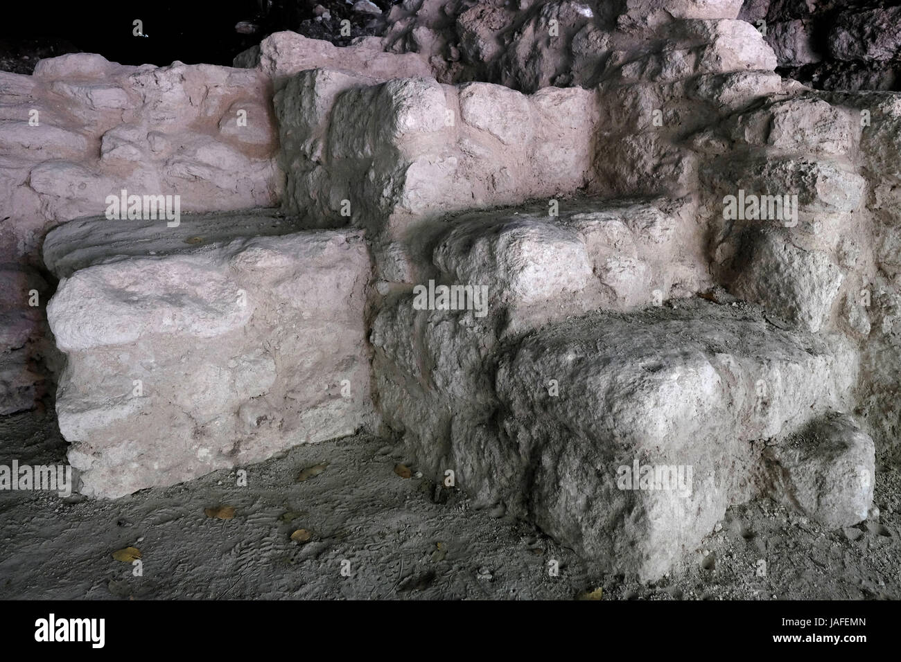 Ancient Mayan structure at the Central Acropolis of El Mirador a large ...