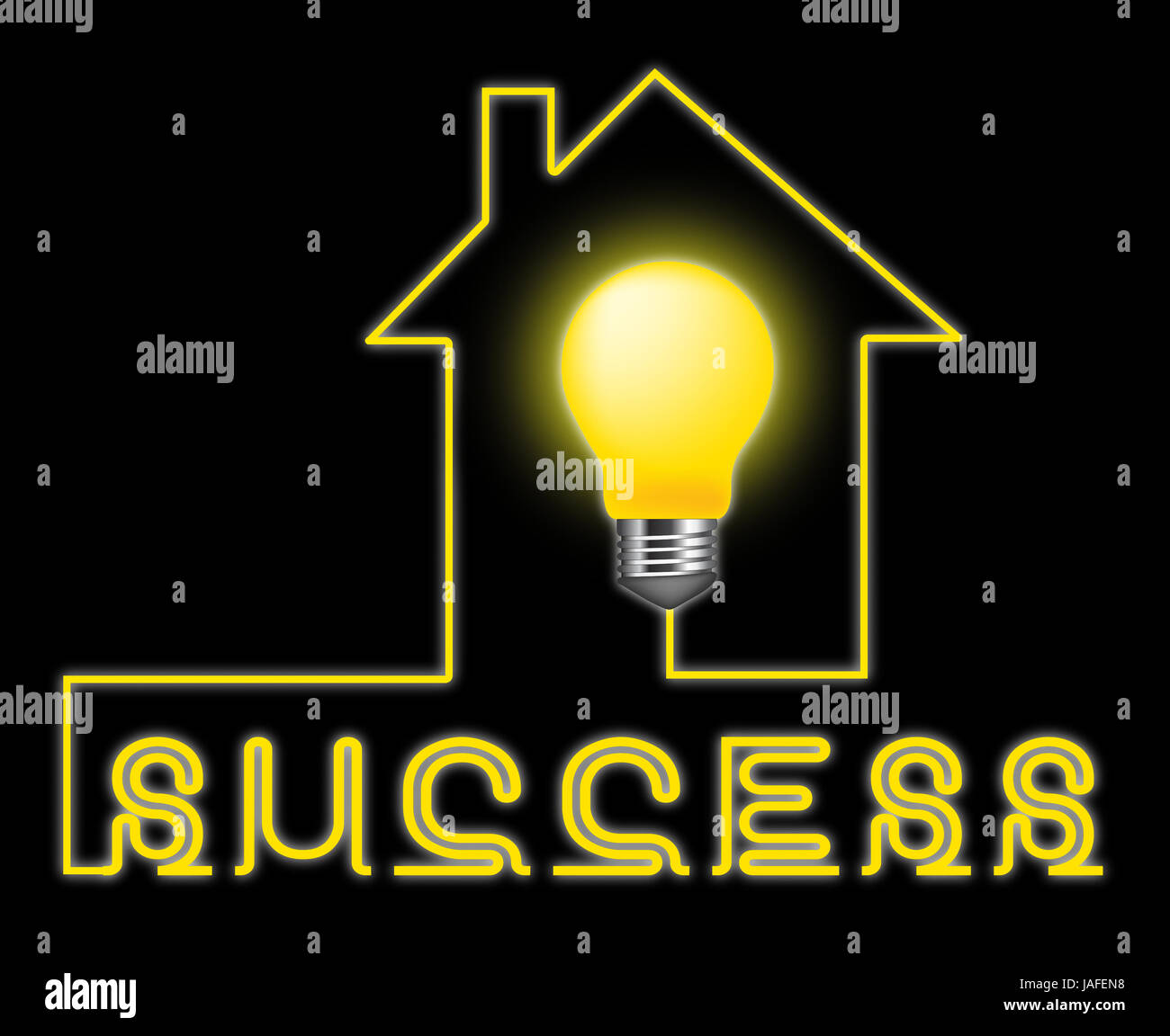 Success Light Indicating Successful Progress And Winning Stock Photo ...