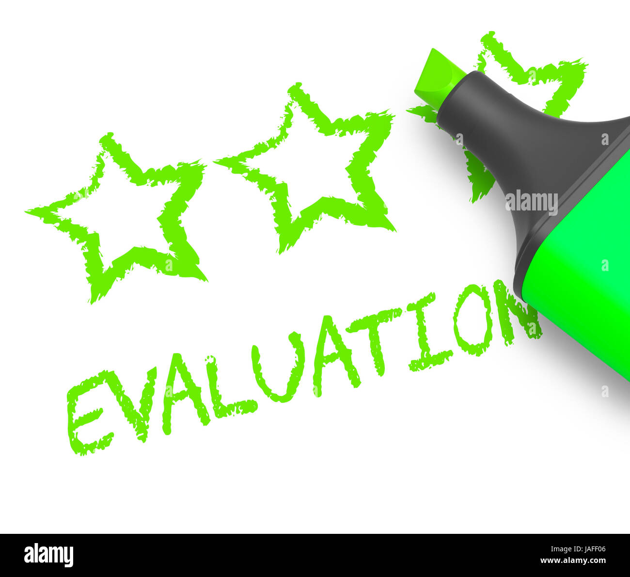 Evaluation Stars Displays Estimation And Evaluating 3d Illustration ...