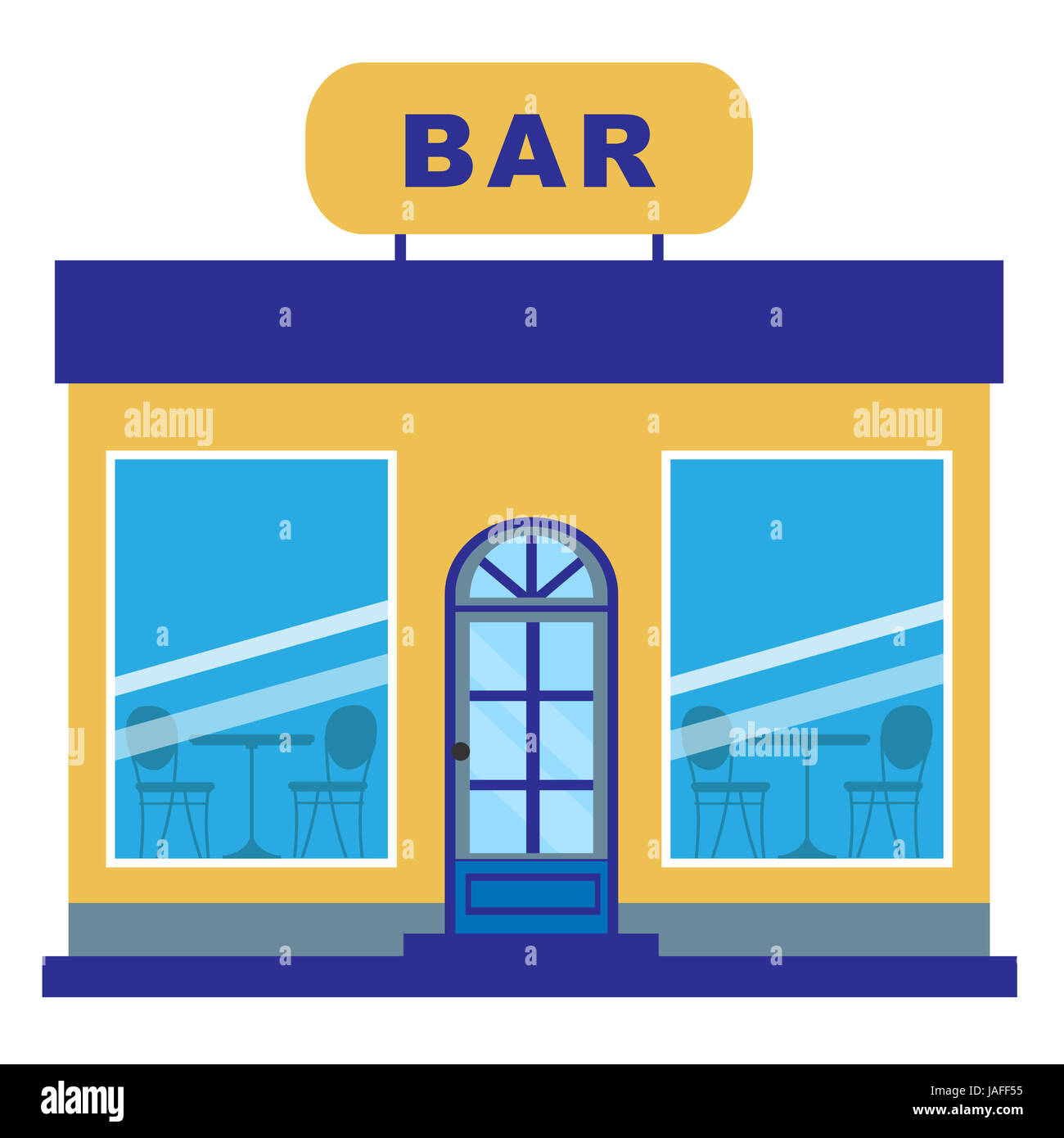 Local Bar Nightlife Shows Pub Beer 3d Illustration Stock Photo - Alamy