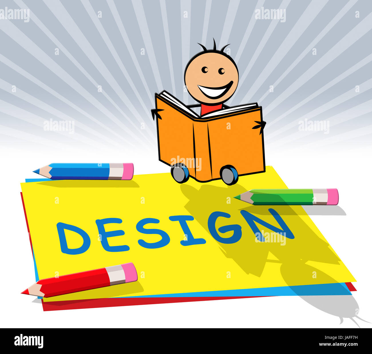 Creative Design Paper Displays Graphic Innovation 3d Illustration Stock ...