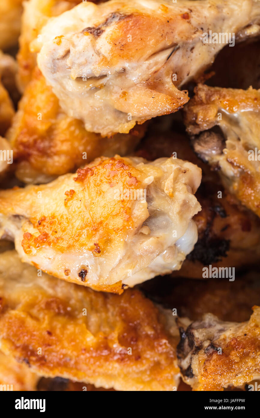Abstract background, texture of fried chicken wings Stock Photo - Alamy