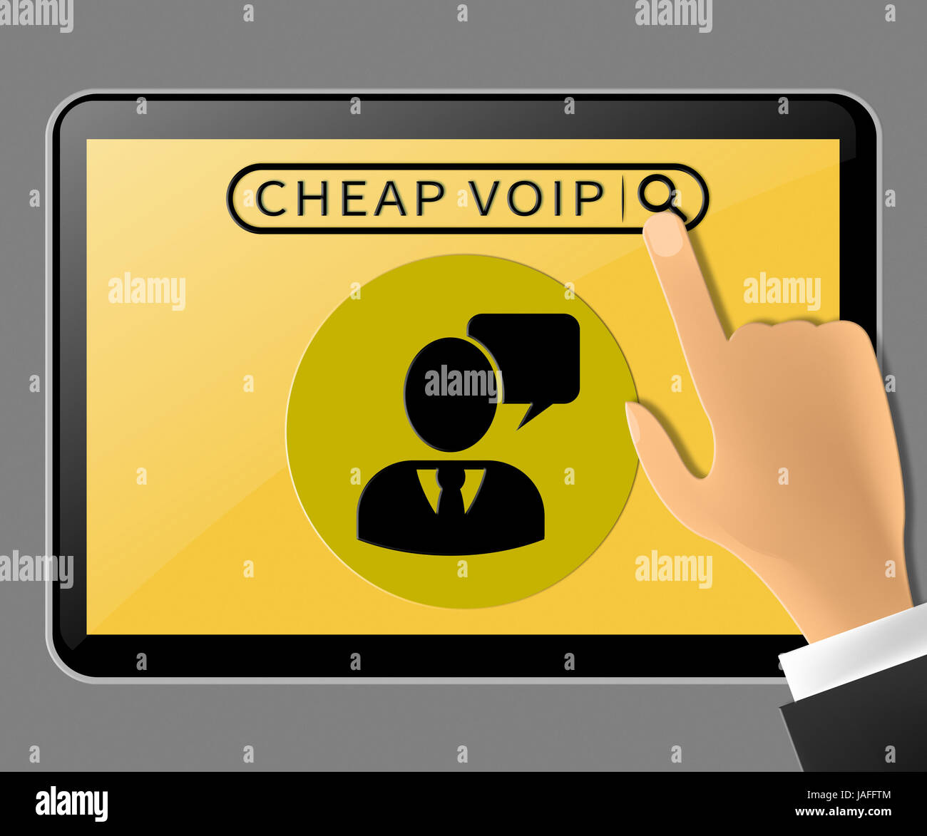Cheap Voip Tablet Represents Internet Voice 3d Illustration Stock Photo ...