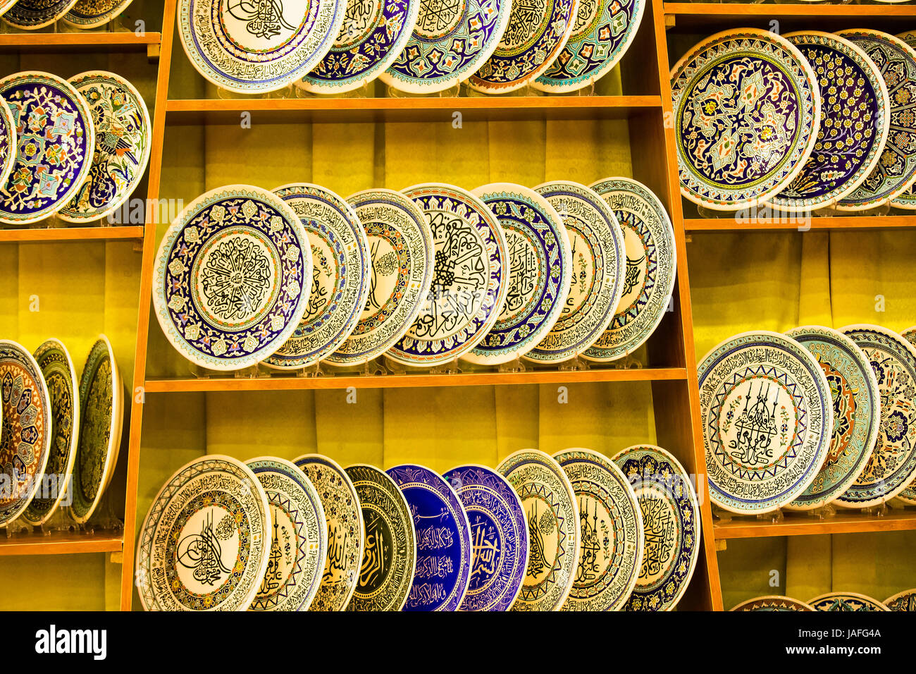 Traditional Turkish decorative ceramics for interior decoration Stock ...