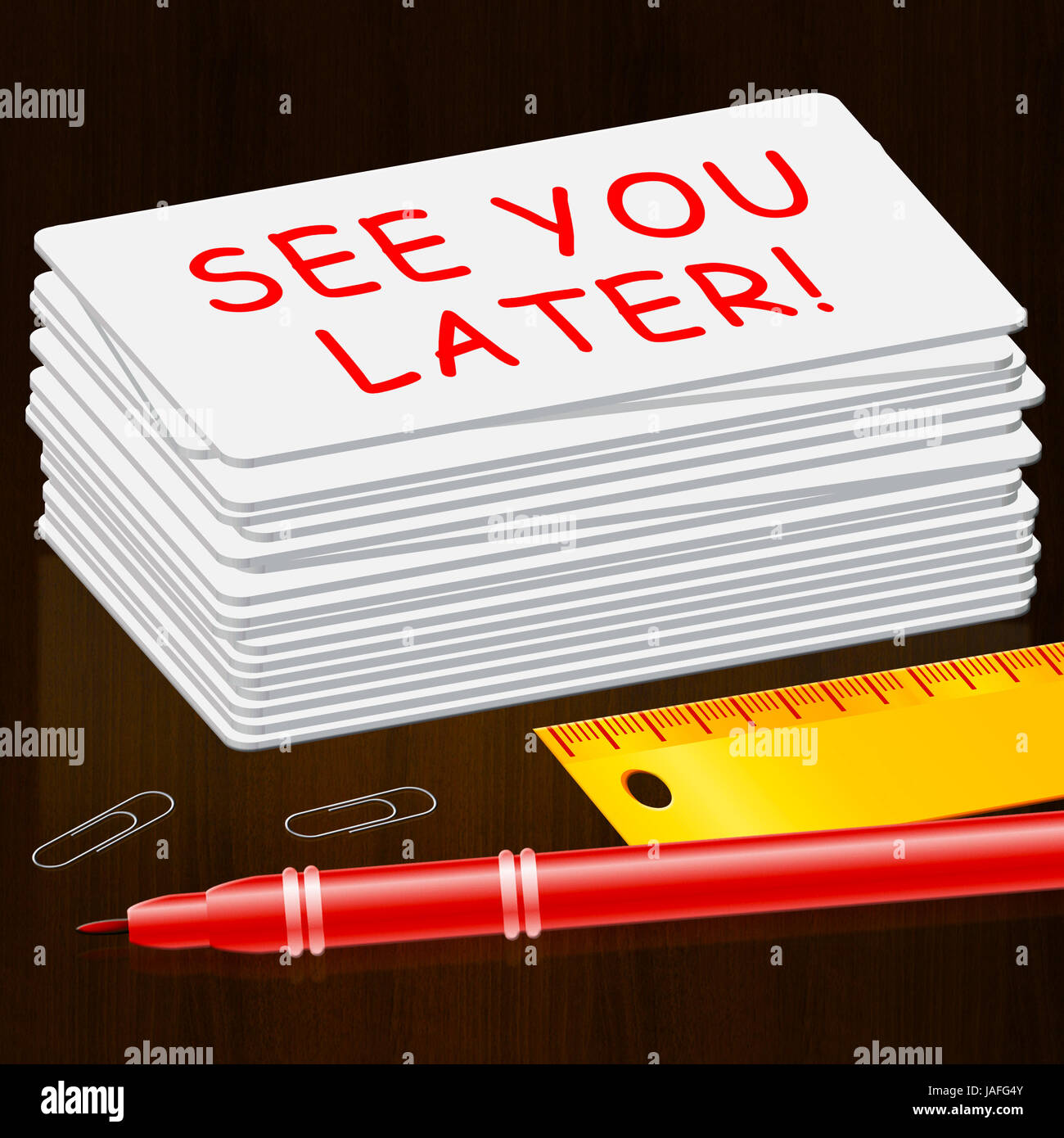 See You Later Representing Good Bye 3d Illustration Stock Photo - Alamy