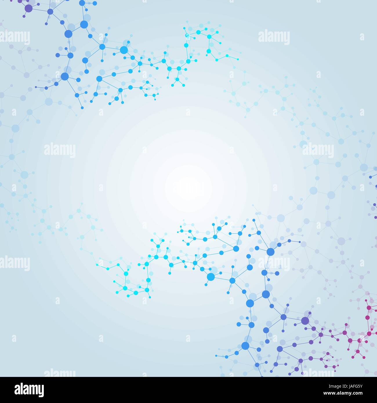 Structure molecule and communication. Dna, atom, neurons. Scientific ...
