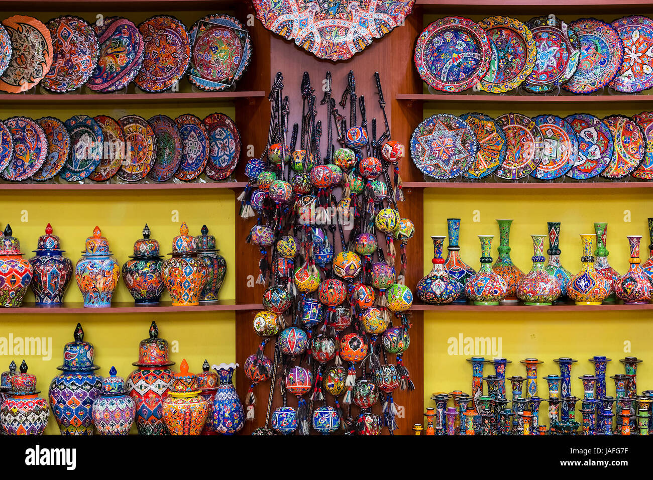 Traditional Turkish decorative ceramics for interior decoration Stock ...