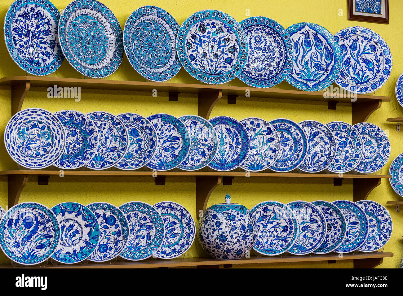 Traditional Turkish decorative ceramics for interior decoration Stock ...
