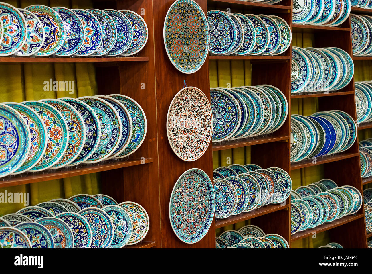 Traditional Turkish decorative ceramics for interior decoration Stock ...