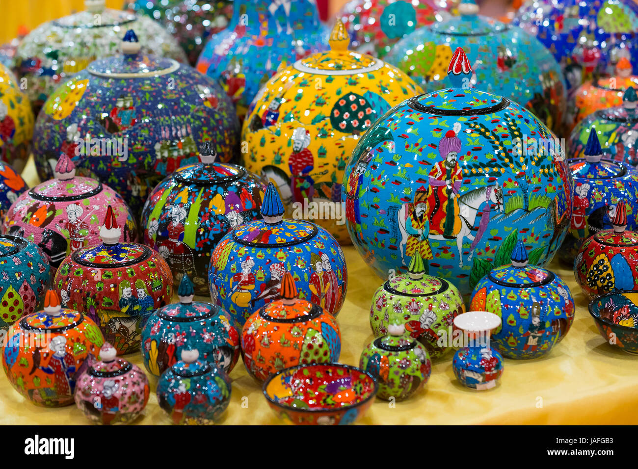 Traditional Turkish decorative ceramics for interior decoration Stock ...