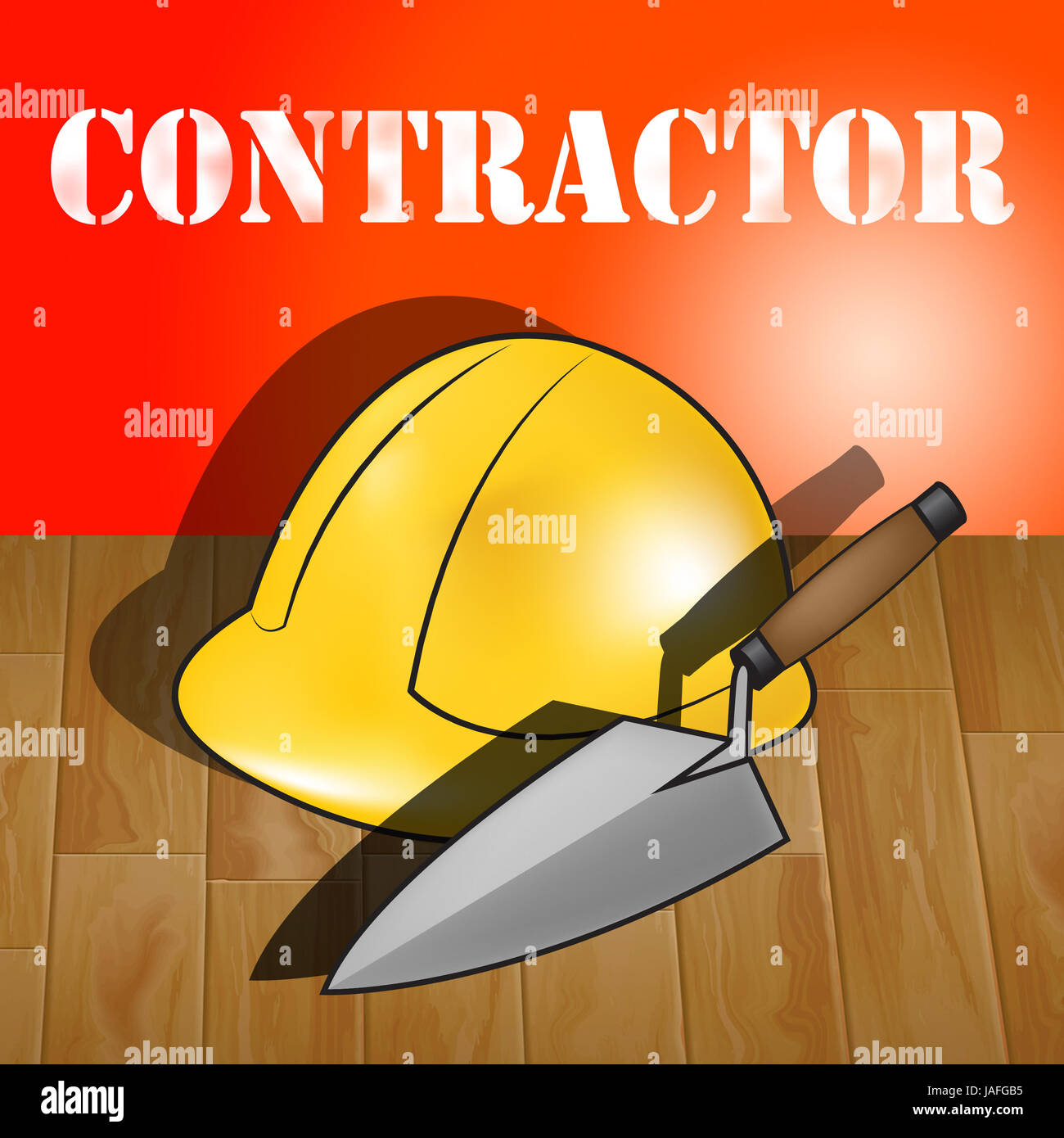 Building Contractor Builders Hat Represents Real Estate 3d Illustration ...