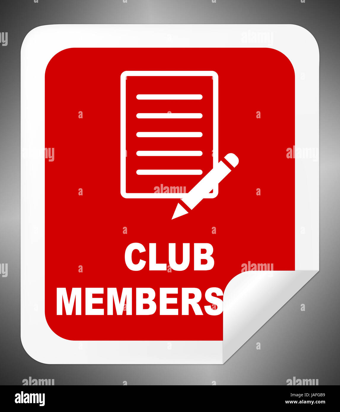Club Membership Icon Means Join Association 3d Illustration Stock Photo ...