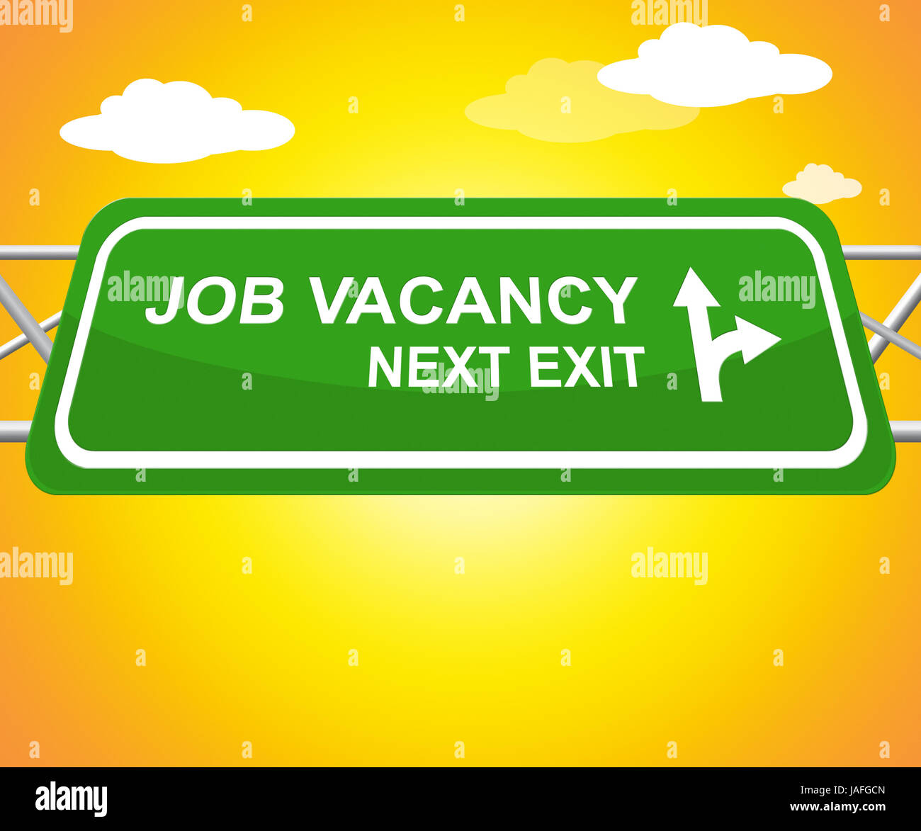 Job Vacancy Sign Means Work Application 3d Illustration Stock Photo - Alamy