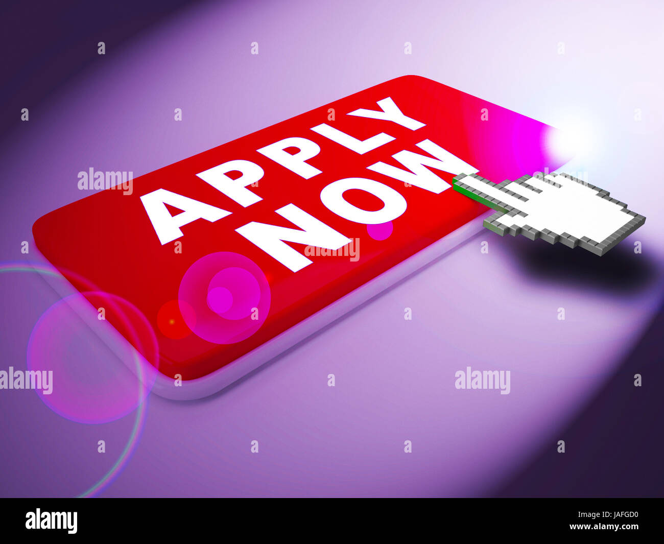 Apply Now Key Means Occupation Admission 3d Rendering Stock Photo - Alamy