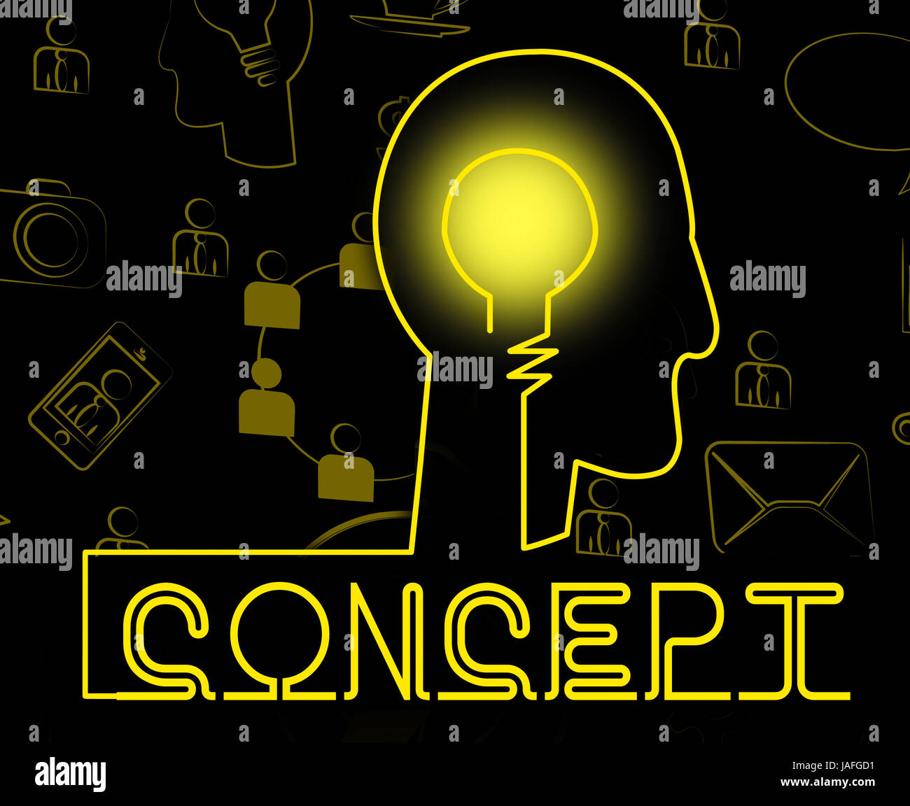 Build Concept Means Ideas Theory And Notion Stock Photo - Alamy