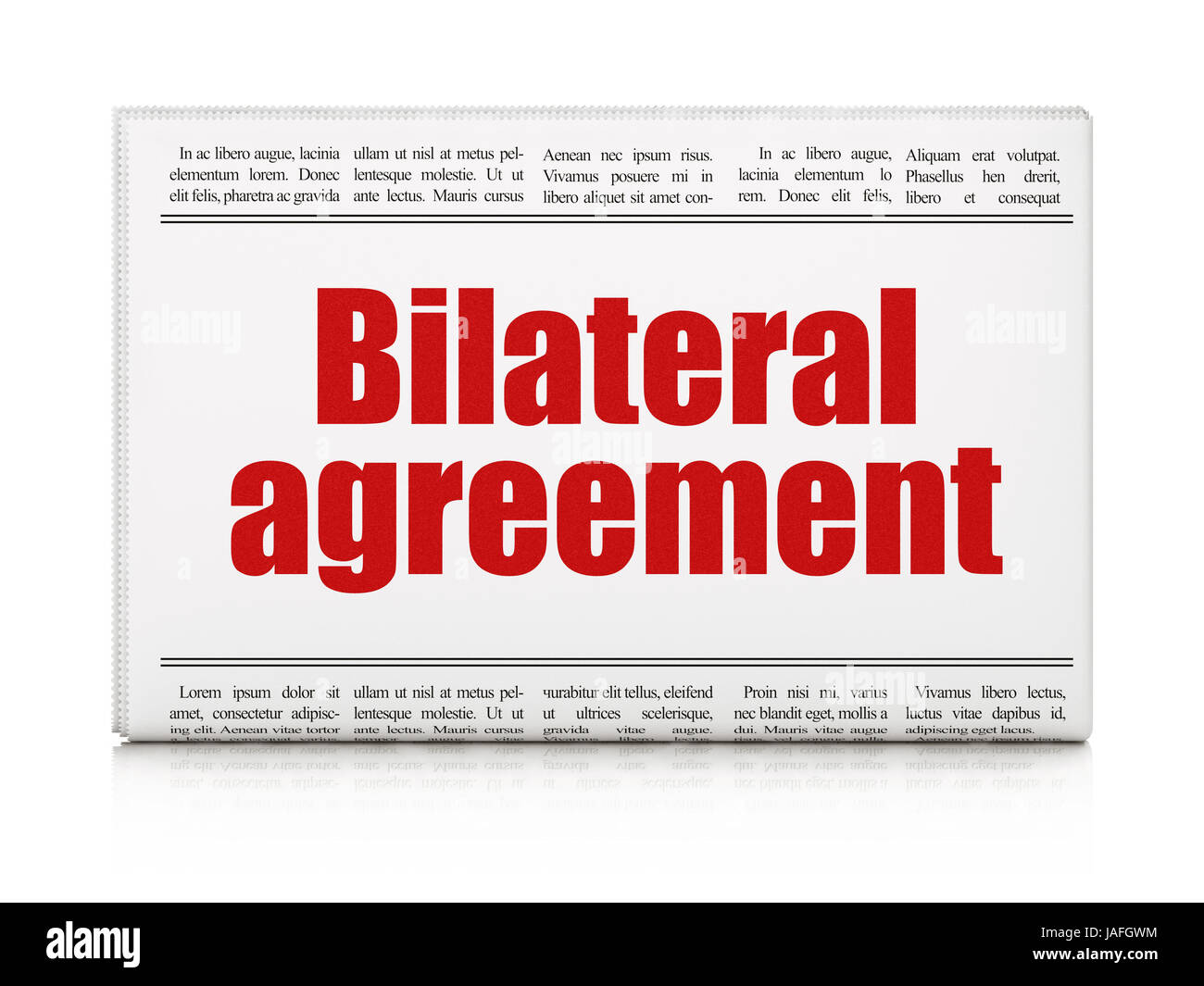 Bilateral agreement Cut Out Stock Images & Pictures - Alamy