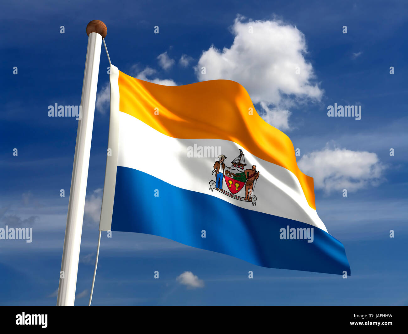 Albany City flag (isolated with clipping path Stock Photo - Alamy