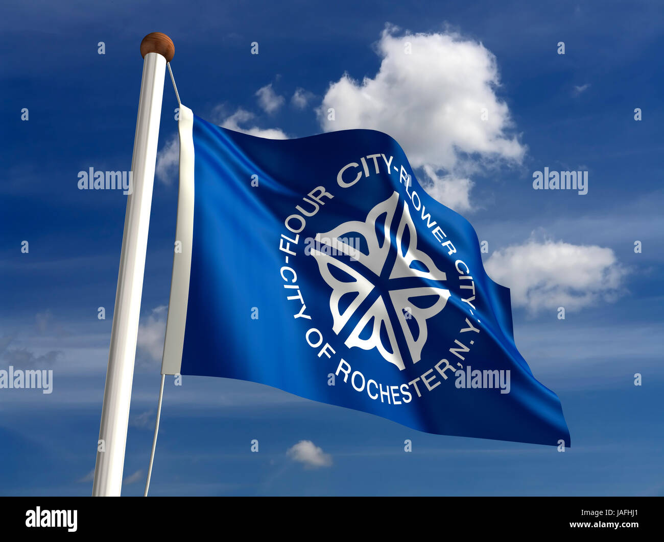Rochester City flag (isolated with clipping path Stock Photo - Alamy