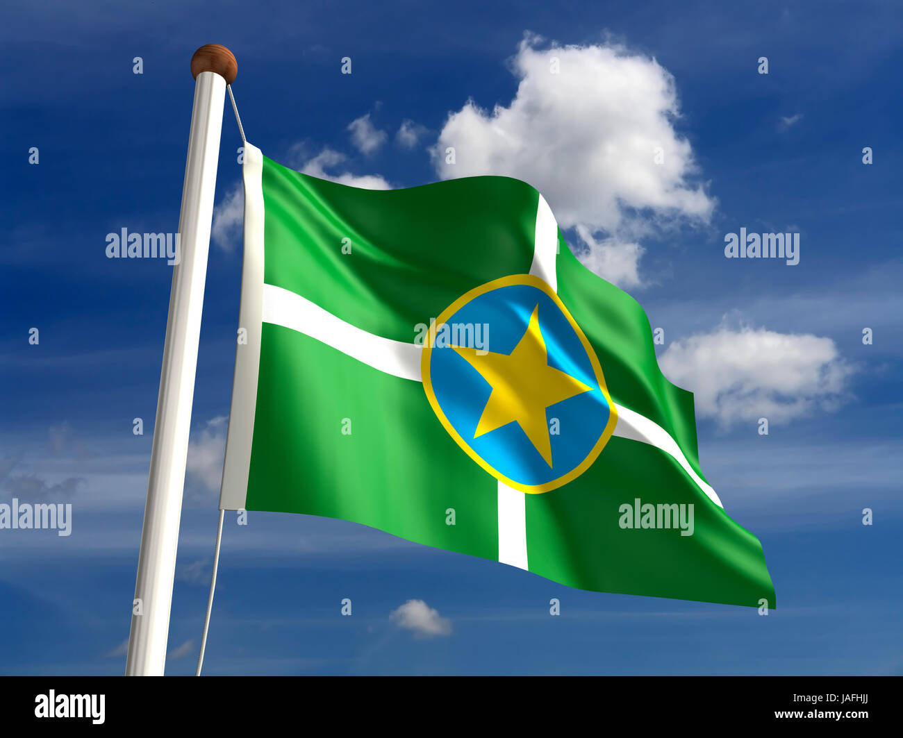Jackson City flag (isolated with clipping path Stock Photo - Alamy