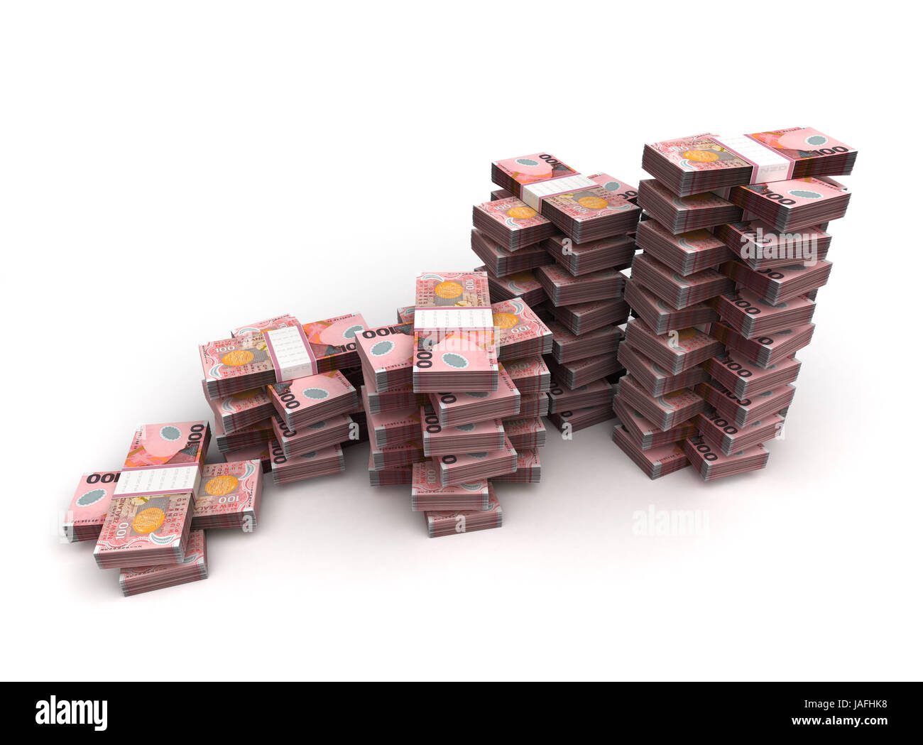 Stack of New Zealand Dollar Stock Photo - Alamy
