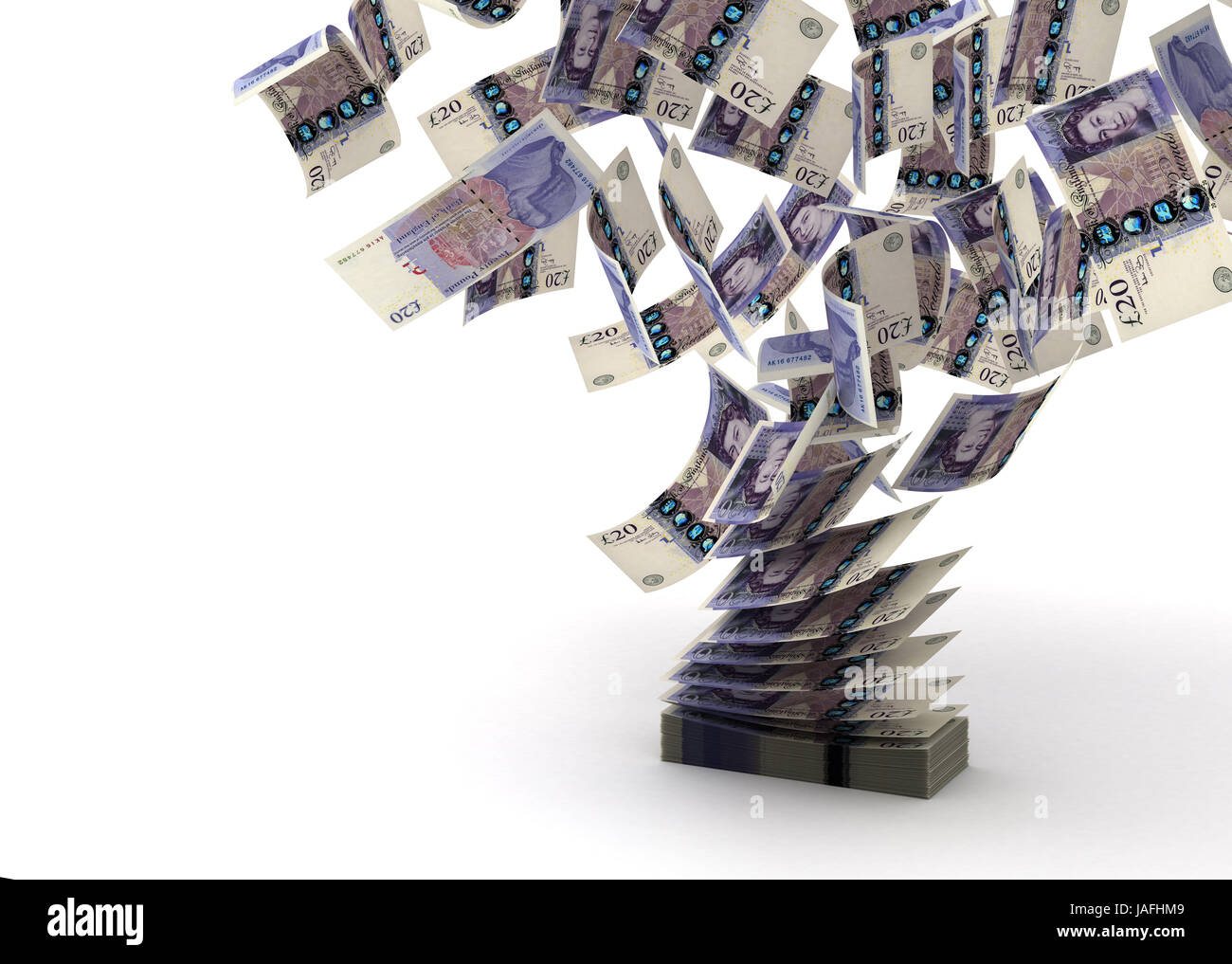 Flying Pounds (isolated with clipping path Stock Photo - Alamy