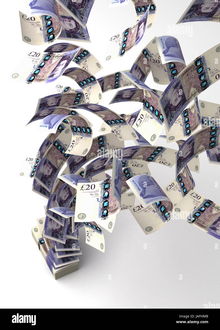 Flying Pounds (isolated with clipping path Stock Photo - Alamy