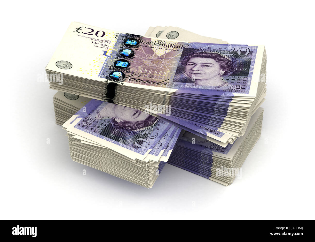 Stack of Pound (isolated with clipping path Stock Photo - Alamy