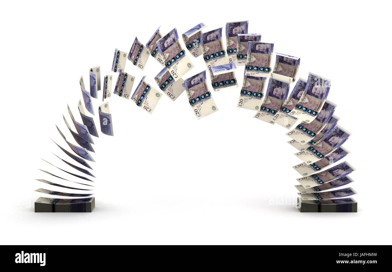 Pound Transfer (isolated with clipping path Stock Photo - Alamy