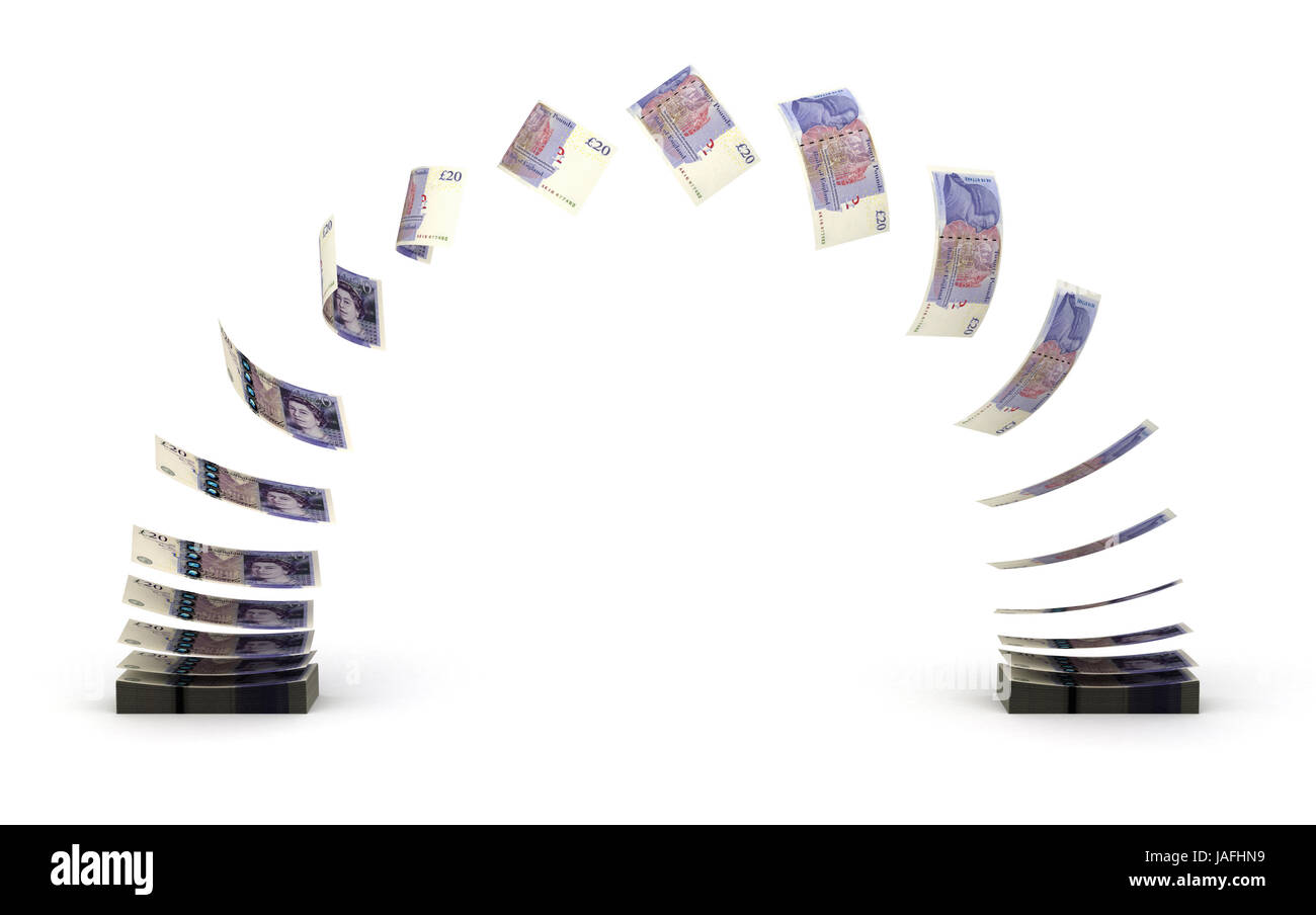 Pound Transfer (isolated with clipping path Stock Photo - Alamy
