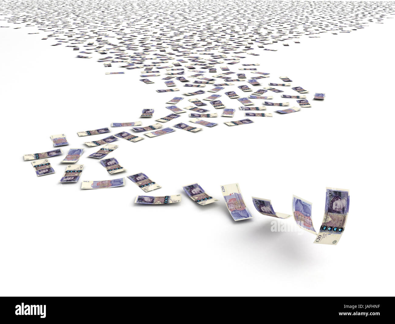 Falling Pounds (isolated with clipping path Stock Photo - Alamy