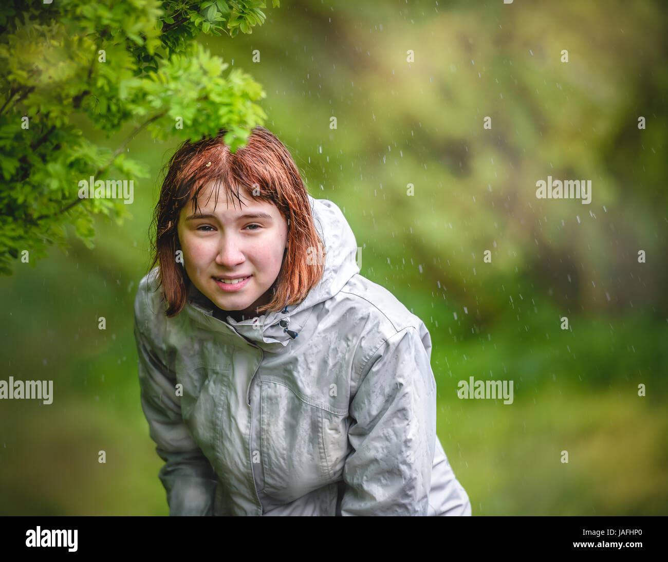 Teenager showering hi-res stock photography and images - Alamy