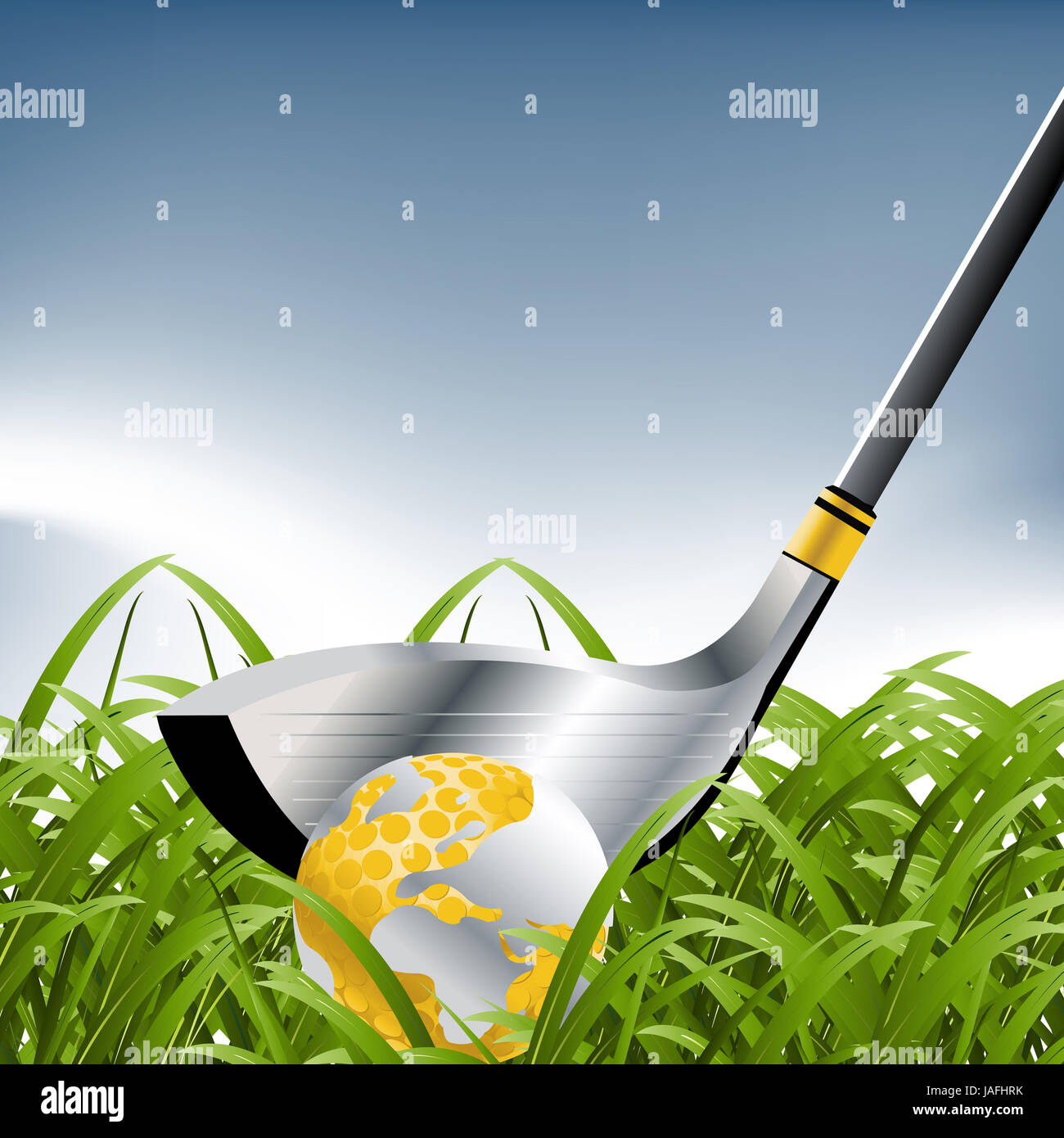 Golfer vector illustration hi-res stock photography and images - Alamy
