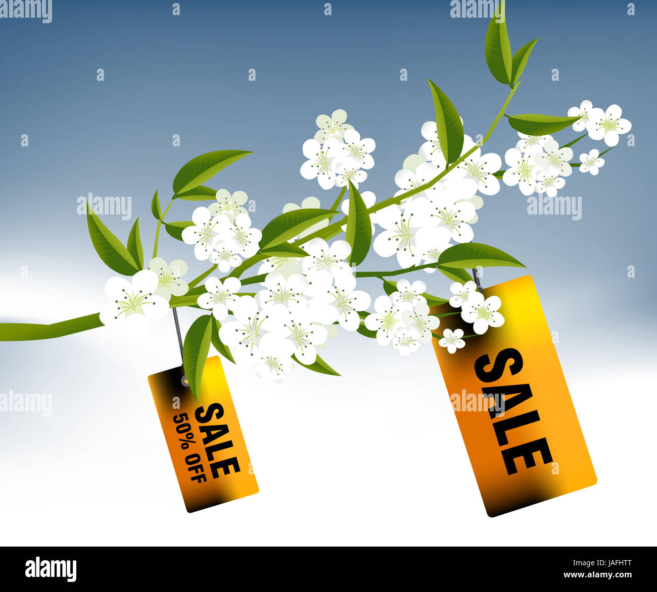 Sales and discount concept Illustration Stock Photo - Alamy