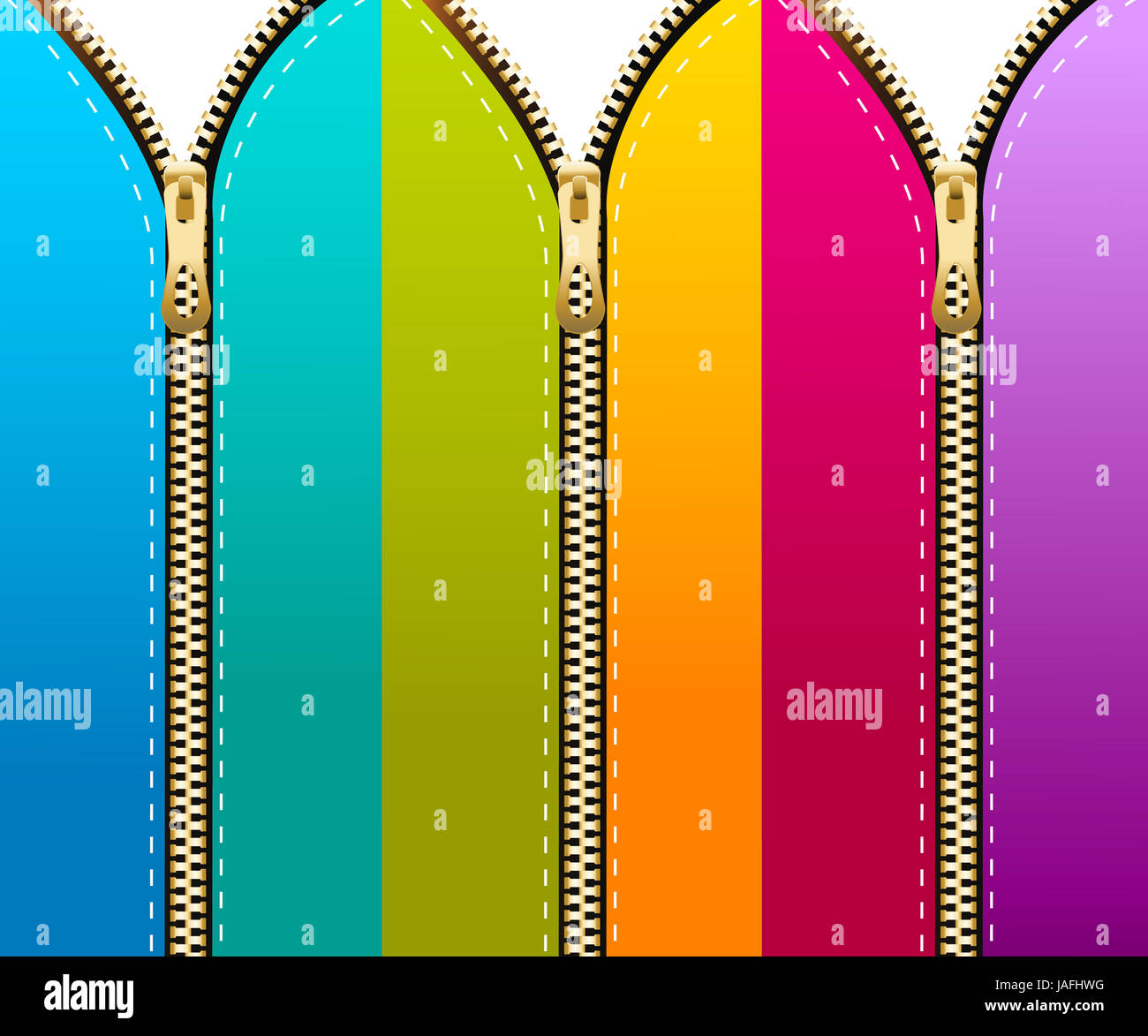 Set of colored zippers background Stock Photo - Alamy