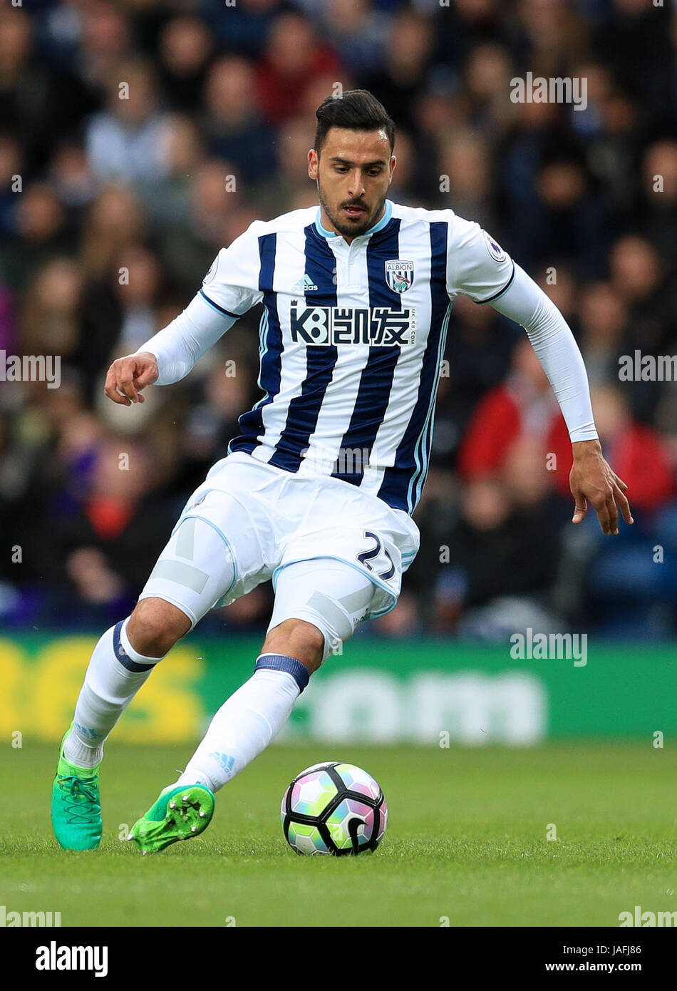West Bromwich Albion's Nacer Chadli Stock Photo - Alamy