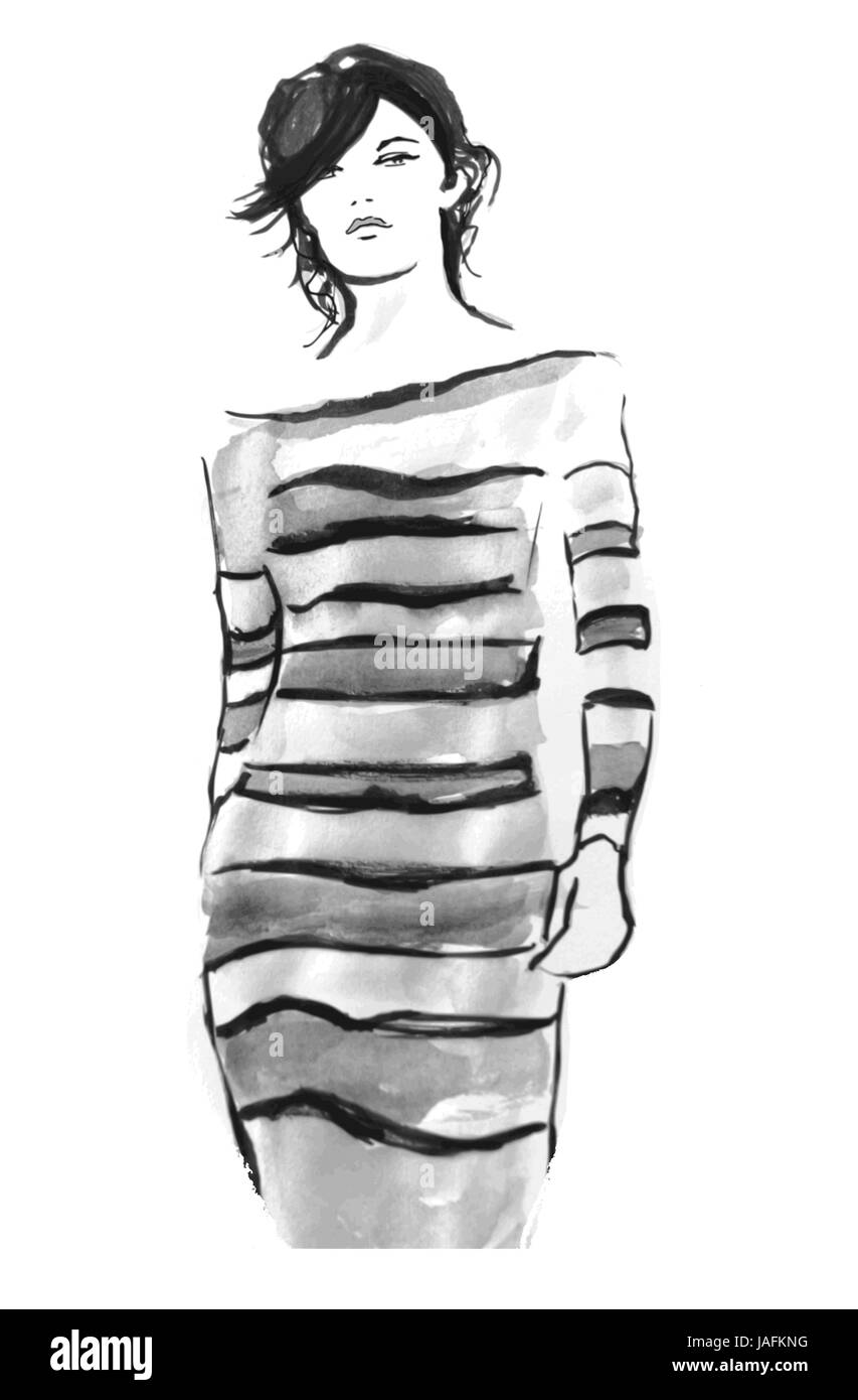 Model on catwalk - vector illustration Stock Vector Image & Art - Alamy