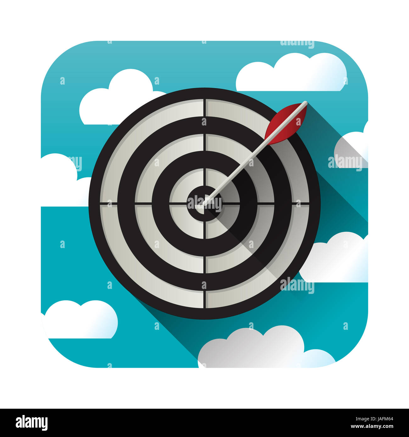 Target practice application icon over white background Stock Photo - Alamy