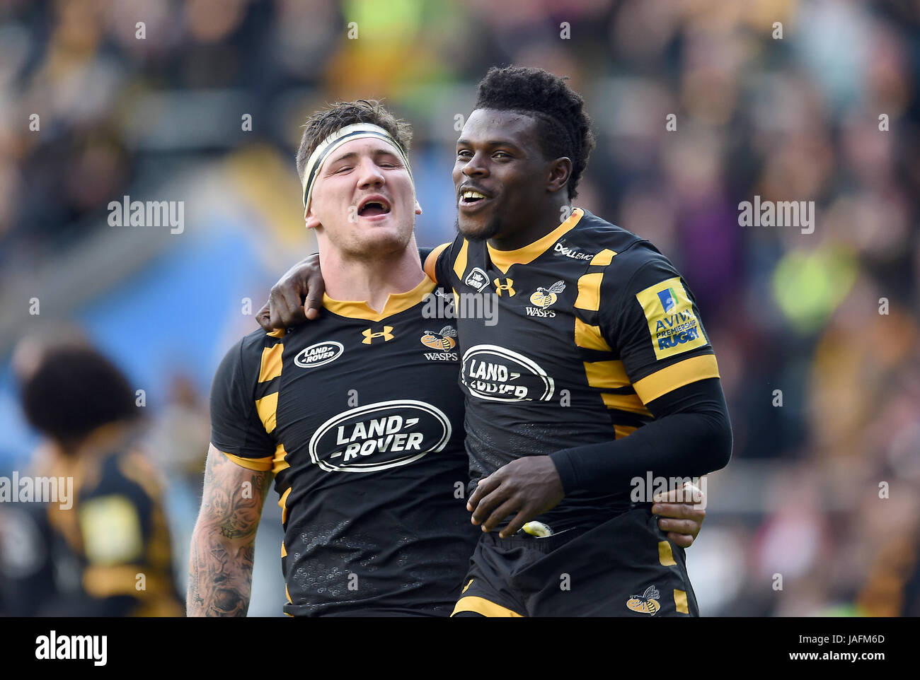 Wasps' Guy Thompson (left) and Christian Wade (right Stock Photo - Alamy