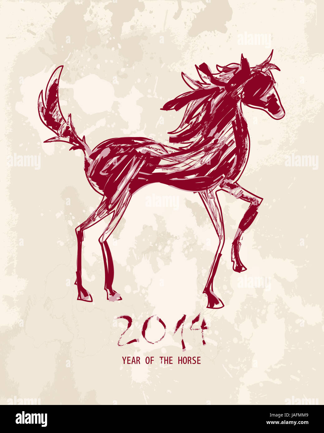Chinese New Year Horse Drawing