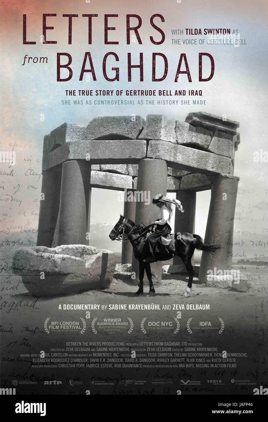 LETTERS FROM BAGHDAD, poster, 2016. ©Vitagraph Films/courtesy Everett ...