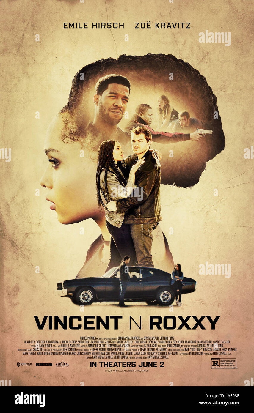 VINCENT N ROXXY, US poster art, from left, front, Zoe Kravitz, Emile ...