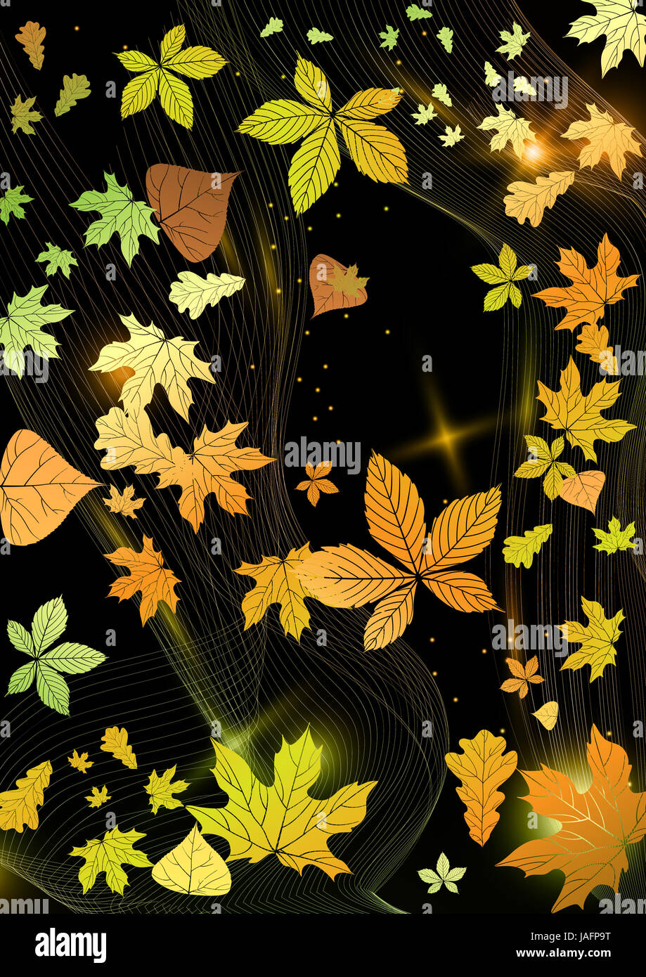 Abstract Autumn Background. Vector Illustration. Eps 10 Stock Photo - Alamy