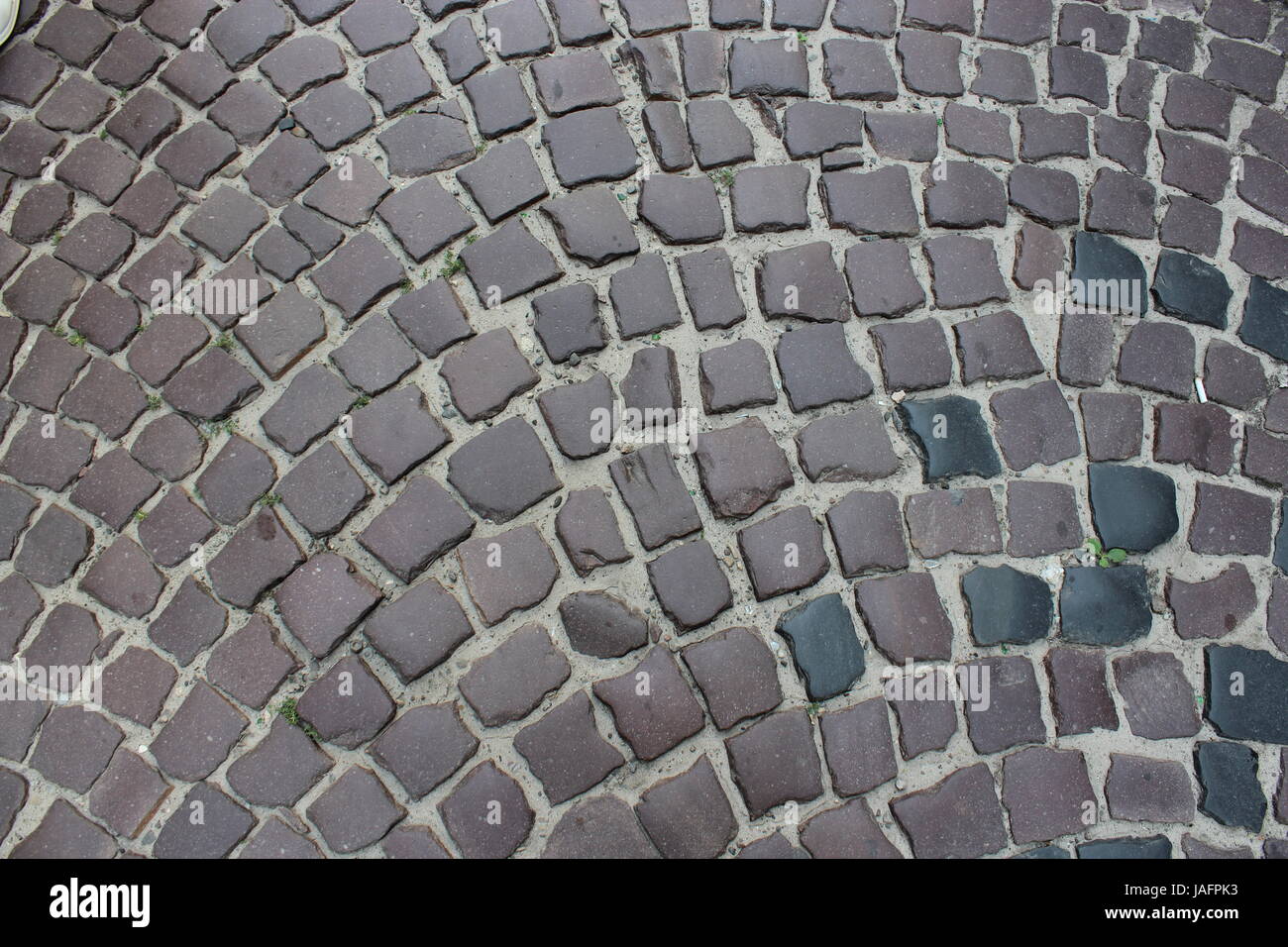 image of cobblestone pavement with gray pattern Stock Photo - Alamy