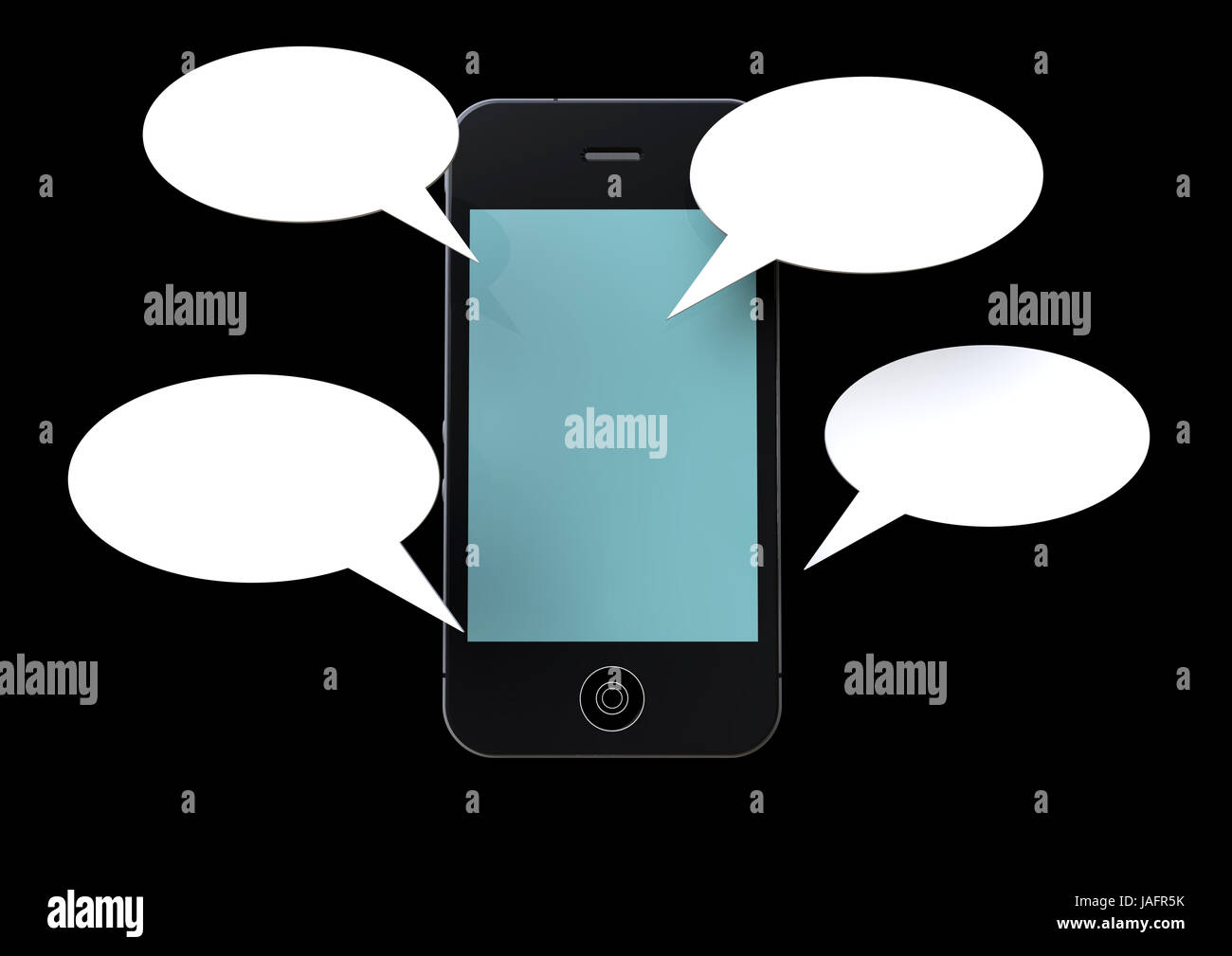 a phone with some ballon Stock Photo - Alamy